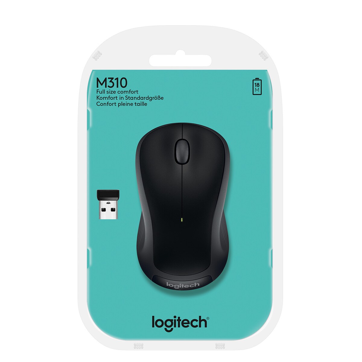 Logitech M310 - kabellose Maus - Laser - 3 Tasten | A 660093
